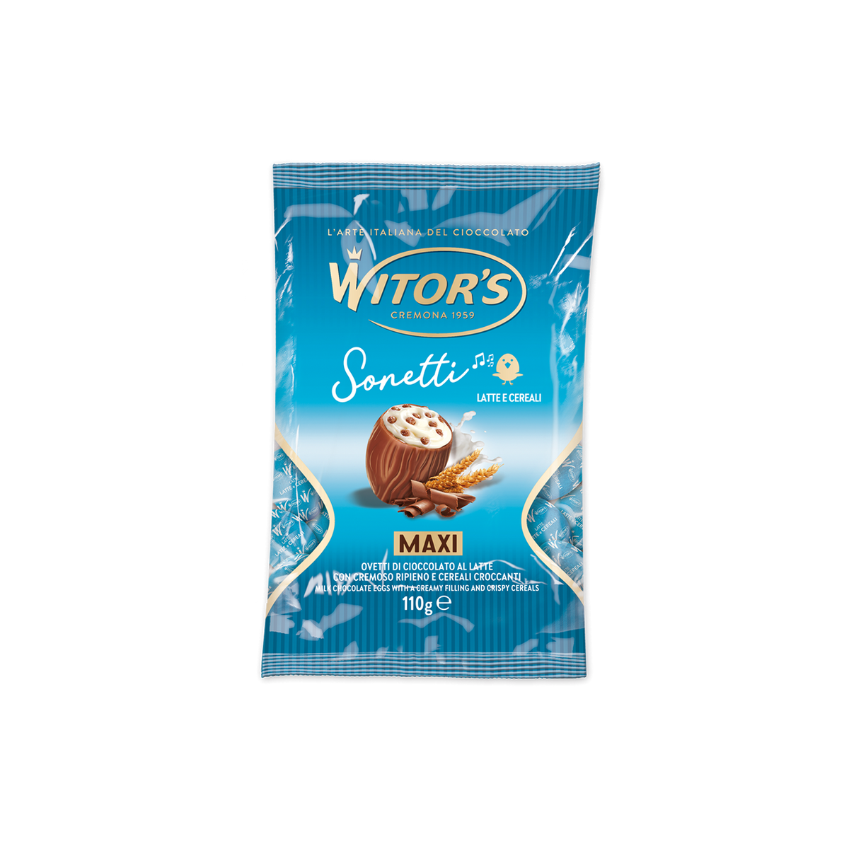 Busta Maxi Ovetti latte e cereali 110g – Witor's