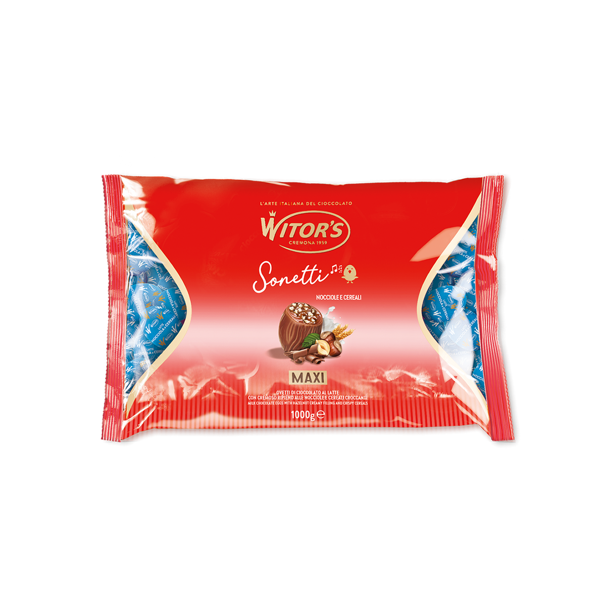 Busta Maxi Ovetti latte nocciola e cereali 1kg – Witor's